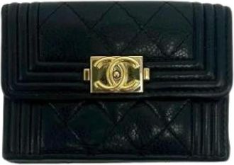 Chanel Portefeuille Pre-owned (tri-fold) - Femme - Pre-owned - Noir - Taille: ONE Size
