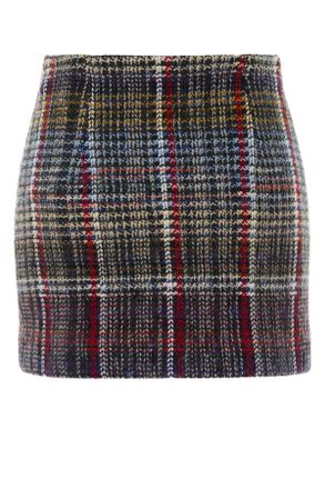 Missoni Plaid Wool Mini Skirt - Multicolor
