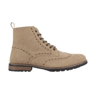 Nicholas Deakins Stiefel f&uuml;r Herren, Lochmuster-Detail, Blockabsatz (Camel)