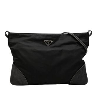 Prada Pre-owned Nylon Umh&auml;ngetasche - - Pre-owned - Damen - Schwarzk - ONE SIZE