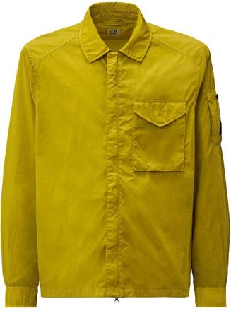 C.P. Company C.p. Company, Homme, Vestes, Jaune, Taille: M Chrome-R Lens Overshirt
