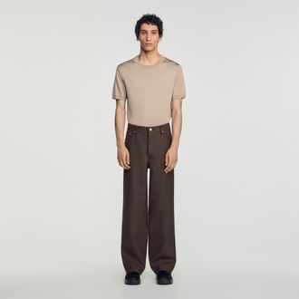 Sandro Pantalon droit cinq poches