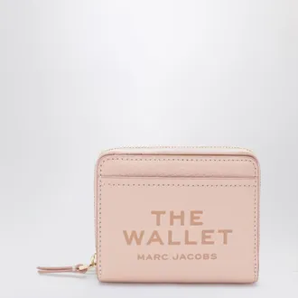 Marc Jacobs Mini pink full-grain leather wallet