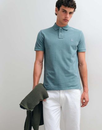 Polo Ralph Lauren Polo ajust&eacute; en piqu&eacute; avec logo embl&eacute;matique - Vert clair