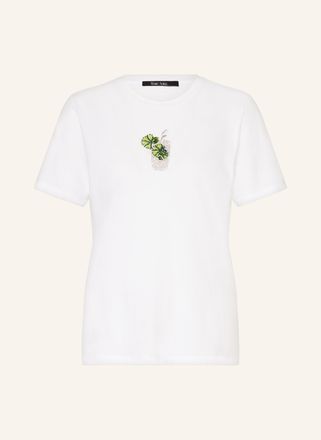 Marc Aurel Marc Aurel T-Shirt Mit Schmucksteinen weiss