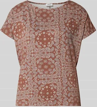 s.Oliver Red Label Relaxed Fit T-Shirt aus Viskose-Mix