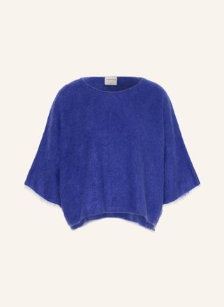 Oui Cashmere-Pullover Mit 3/4-Arm blau