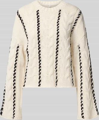 Only Regular Fit Strickpullover mit Zopfmuster Modell TESSA
