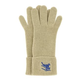 Burberry Cashmere Rippen-Handschuhe - - Accessories - Damen - Gr&uuml;n - M/L