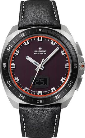 Junghans 1972 Mega Solar, 43mm, Multifrequenz-Funk-Solarwerk, Saphirglas Herrenuhr 56/4610.00