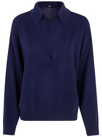 Seventy Sweater Polo Neck Wool Cashmere Blend