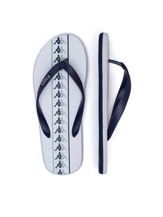 Kappa Zehentrenner 371G1LW White - Blue Marine - Grey Lt Lead Bunt