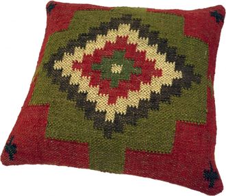 Guru Shop Kelim Kissenhülle - 40x40 cm Modell 10, Leinen