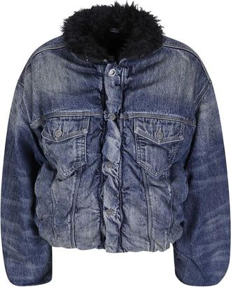 Diesel Veste D-Curly-FSJ1 - Femme - Vestes - Bleu - Taille: 38 FR