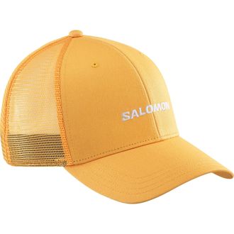 Salomon Trucker-Kappe, Wandern, Trailrunning & Spaziergänge, Leichter Komfort, Verstellbar & Atmungsaktiv, Warmes Aprikose, Unisex