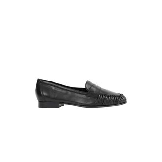 Aeyde Aldous Ruched Penny-Slot Loafers