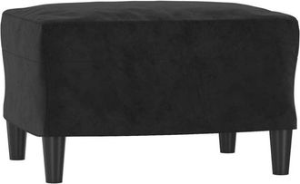 vidaXL Repose-pied Noir 60x50x41 cm Velours