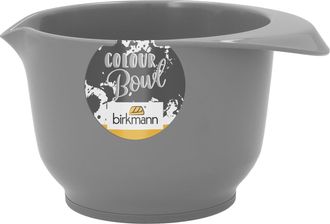 Birkmann Colour Bowls Rühr- und Servierschüssel, Grau, 0,5 Liter, Melamin, kratzfest, standfest, nachhaltig, 708686