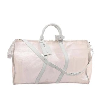 Louis Vuitton Pre-owned Keepall Bandouli&egrave;re 55 - unisex - Pre-owned - Blanc - Taille: ONE Size