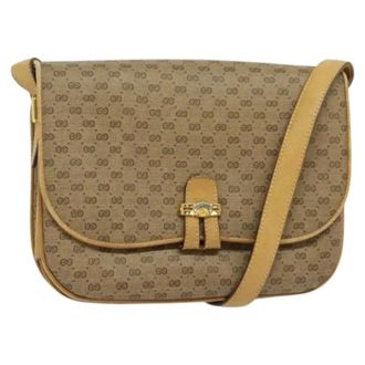 Gucci Pre-owned Cuir sacs-gucci - Femme - Pre-owned - Beige - Taille: ONE Size