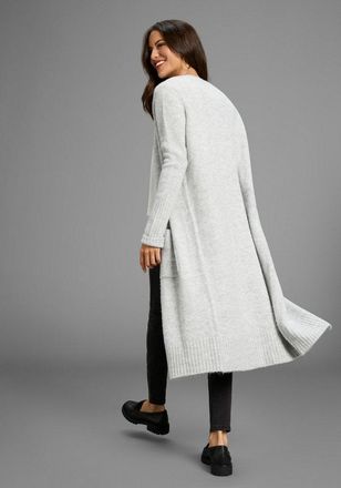 Laura Scott Strickjacke mit l&auml;ssigem, langem Schnitt und Taschen