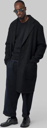 Frei-Mut Kneelength Coat With Lapal Collar