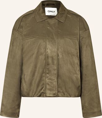 Only Blouson In Lederoptik gruen