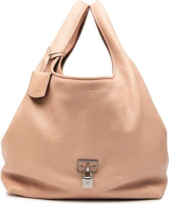 Loewe Hobo Bags - Calfskin Calle Lock Shoulder Bag - Gr. unisize - in Braun - für Damen