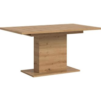 ebuy24 Ebuy24 - Motion Esstisch S&auml;ulenfu&szlig; 90x150/190cm inkl. 1 Einlegeplatte Eiche Dekor