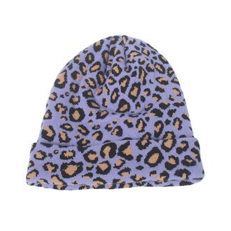 Valiclud Warme Strickm&uuml;tze Damen Leopard Muster - Doppellagige Beanie M&uuml;tze F&uuml;r Herbst Und Winter - Elastischer Warmer Hut F&uuml;r Alltag Drinnen Und Drau&szlig;en
