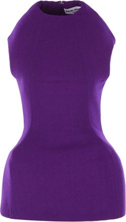 Duran Lantink Wattiertes Harris Tweed-Kleid - Violett