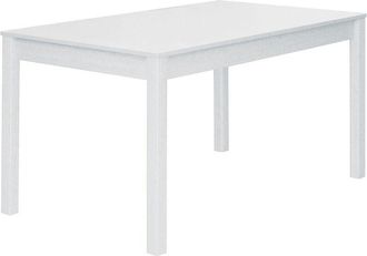 PEGANE Pegane - Table &agrave; manger coloris Blanc - longueur 140 x profondeur 80 cm