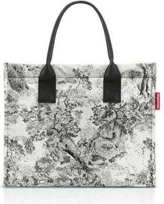 Reisenthel daily shopper jacquard gris - Sac cabas moderne et rectiligne pour toutes les occasions - Sac à main pratique, assez grand pour vos achats et vos obje