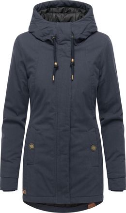 Ragwear Damen Winterparka warme Winterjacke mit Kapuze Monadena Parka YOUMODO Navy Gr. XL
