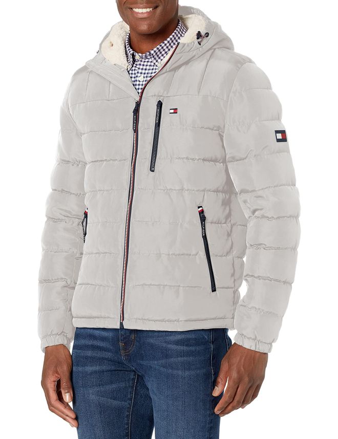 Tommy Hilfiger Herren Midweight Sherpa Lined Hooded Water Resistant Puffer Jacket Mantel Ice Tech XXL ab 183 71 auf Stylight