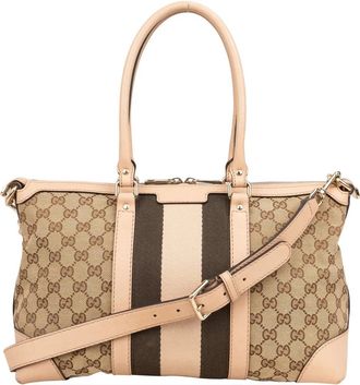 Gucci Crossbody Bags - Gucci GG Monogram Boston Handbag - Gr. unisize - in Braun - f&uuml;r Damen