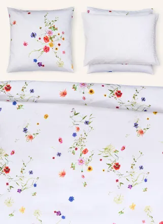 Christian Fischbacher Bettw&auml;sche Fleurs Volantes weiss