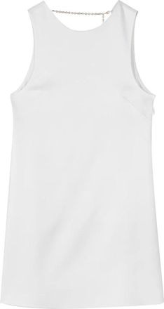 Patrizia Pepe Femme, Robes, Blanc, Taille: 42 FR Chain-detail Mini Dress