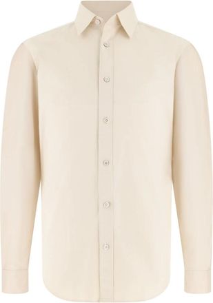 Boggi Milano Homme, Chemises, Beige, Taille: S Chemise Oxford Coton Coupe Standard