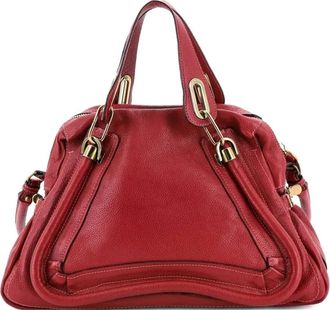 Chlo&eacute; Mittelgro&szlig;e Paraty Satchel-Tasche aus Leder - Rosa