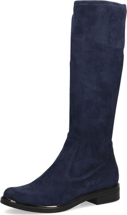 Caprice Damen Hohe Stiefel ohne Absatz Kniehoch Vegan, Blau (Ocean Stretch), 38 EU