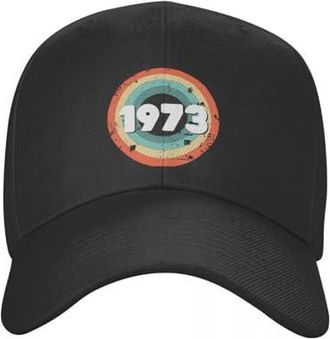 Generic Casquette de baseball classique style r&eacute;tro 1973 casquette de camionneur unisexe r&eacute;glable pour adulte Cadeau de printemps