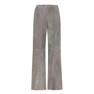 Forte_Forte Pantalon daim - - Trousers - Damen - Grau - M