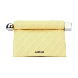 Jacquemus La Pochette Rond Carr&eacute; - - Bags - Damen - Gelb - ONE SIZE