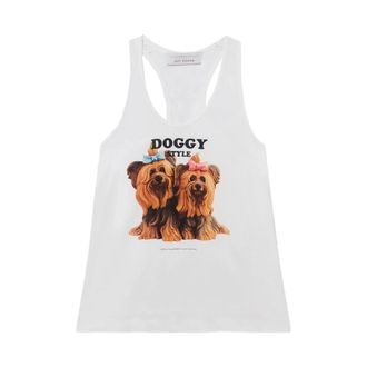 Stella McCartney &Auml;rmelloses Top mit Grafikprint - - Tops - Damen - Wei&szlig; - S
