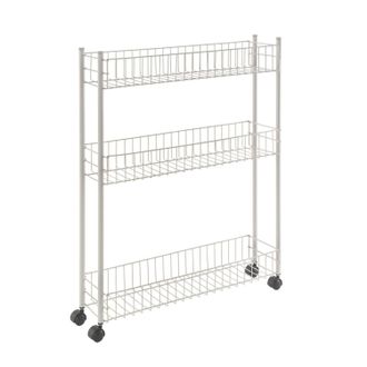 Metaltex Fino Allzweckwagen, 3 Etagen, Metall, Wei&szlig;, 16 x 60 x 72 cm