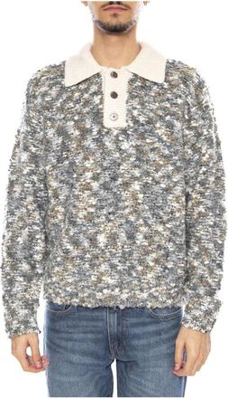 Obey Homme, Pulls, Gris, Taille: XL Reuben Sweater Polo