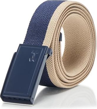 Under Armour Ceinture en toile extensible pour femme, (412) Midnight Navy / Kaki Base / Midnight Navy, Taille unique