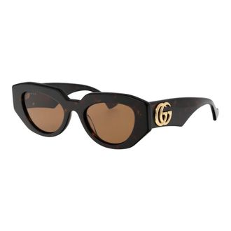 Gucci Rechteckige Sonnenbrille - - Accessories - Damen - Braun - 51 MM