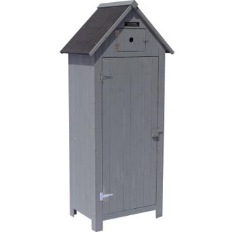 Habitat et Jardin Gartenschrank Cabanon - 77 x 54,5 x 179 cm - Anthrazit